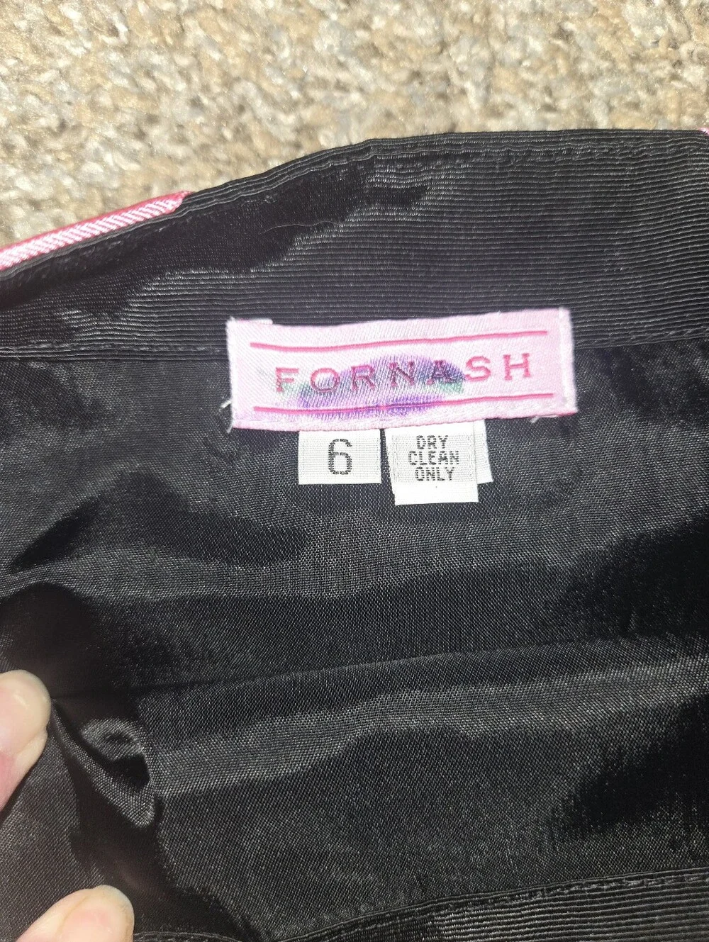 Formash | Skirts | Womens Black Skirt With Pink Lattice Overlay ...